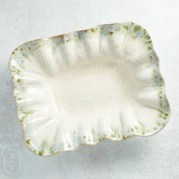 Ruffled Rectangle Server By Etta B Pottery – Bella Vita Gifts & Interiors
