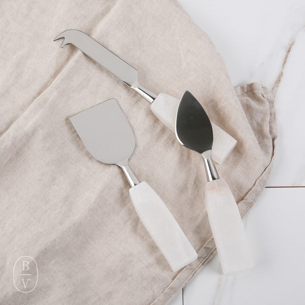 Alabaster Cheese Knife Set – Bella Vita Gifts & Interiors