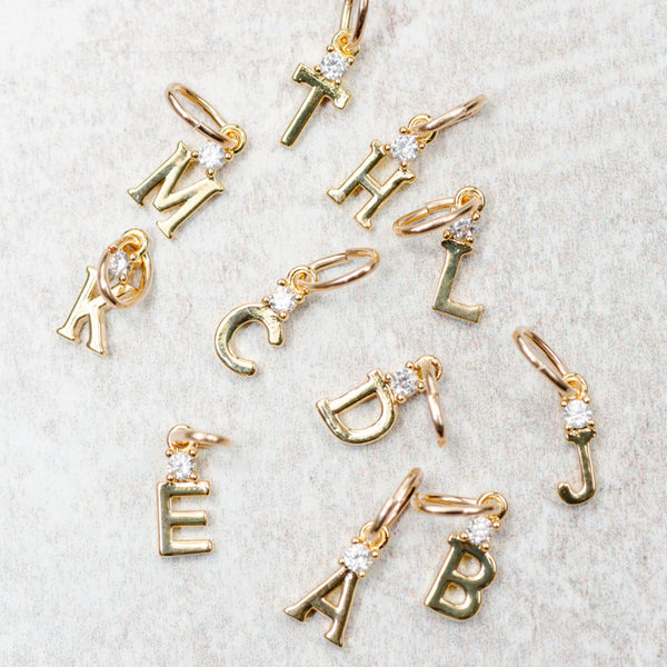 Top Gem Letter Charm - The Charm Bar – Bella Vita Gifts & Interiors