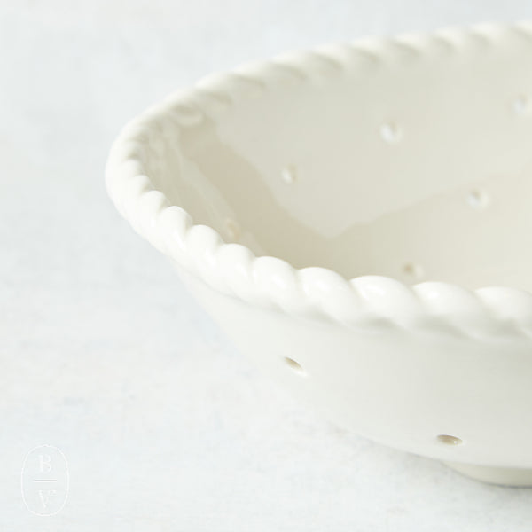 Twisted Edge Stoneware Colander Berry Bowl By Creative Co-op – Bella ...