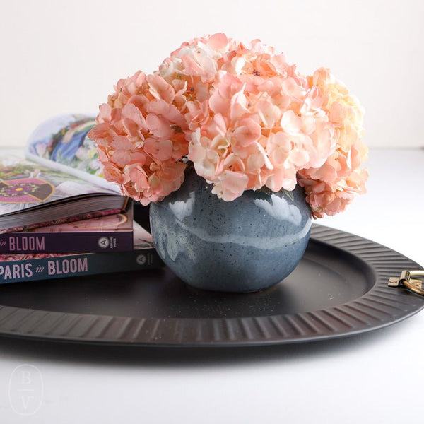 Round Sphere Flower And Tissue Vase – Bella Vita Gifts & Interiors