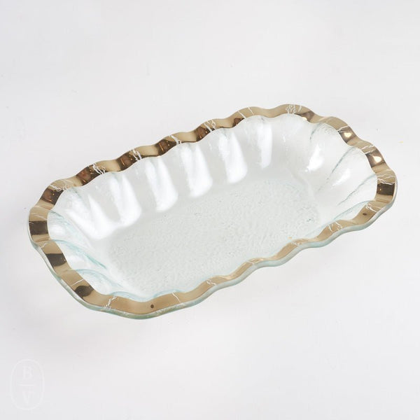 Ruffle Rectangular Bowl By Annieglass – Bella Vita Gifts & Interiors